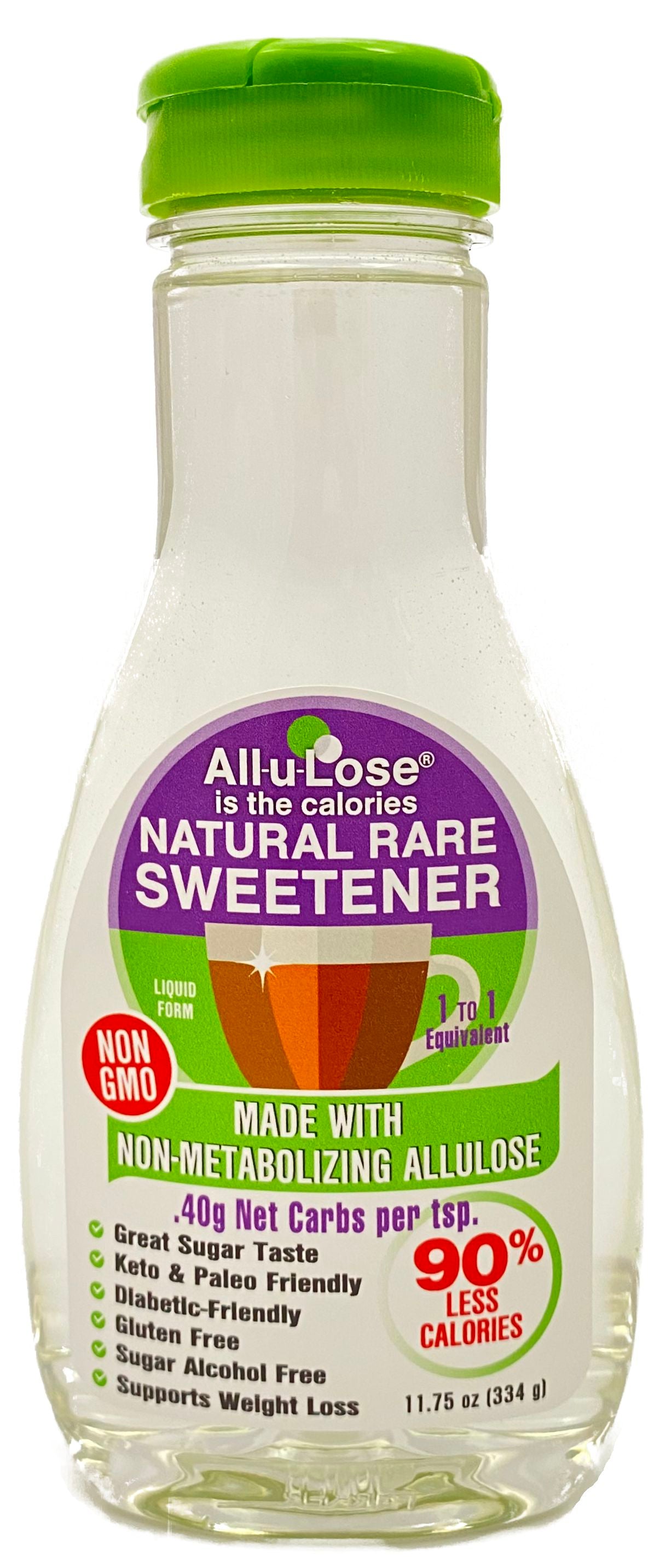 Naturally Sweetened Non-GMO All-u-Lose Syrup - 11.75oz Bottle – BetterTaste