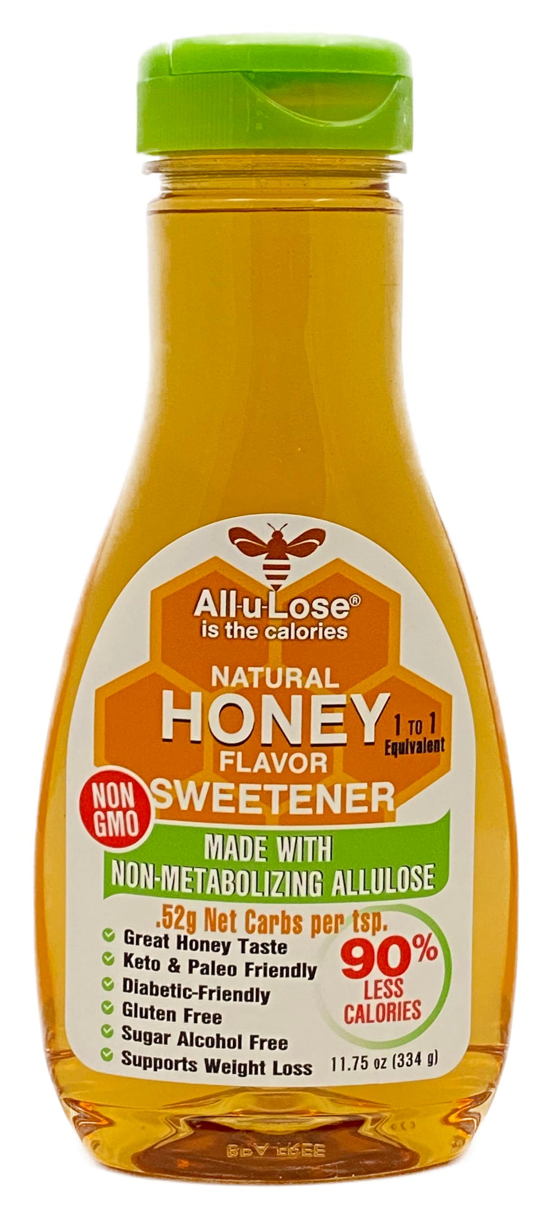 Natural Honey flavored Non-GMO All-u-Lose Syrup - 11.75oz Bottle ...