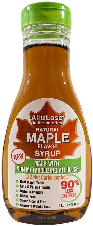 Natural Maple Flavored All-u-Lose Syrup - 11.75oz Bottle – BetterTaste